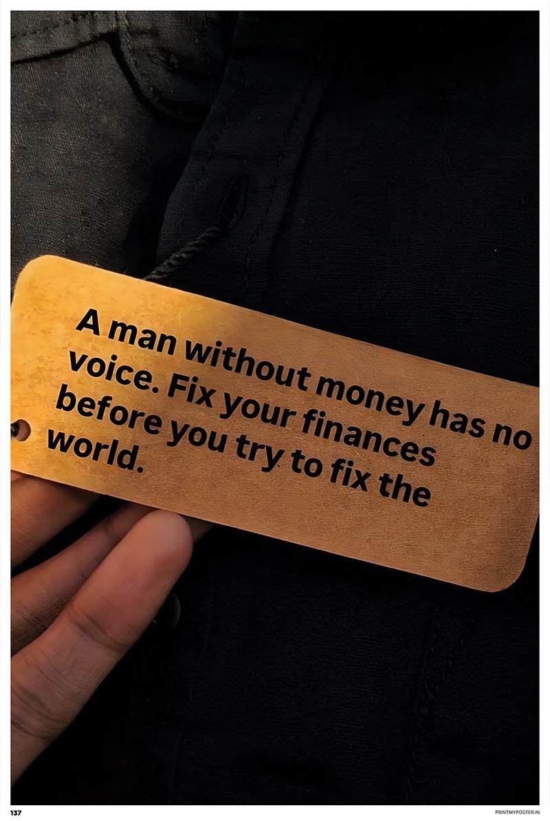 A Man Without Money – PrintMyPoster