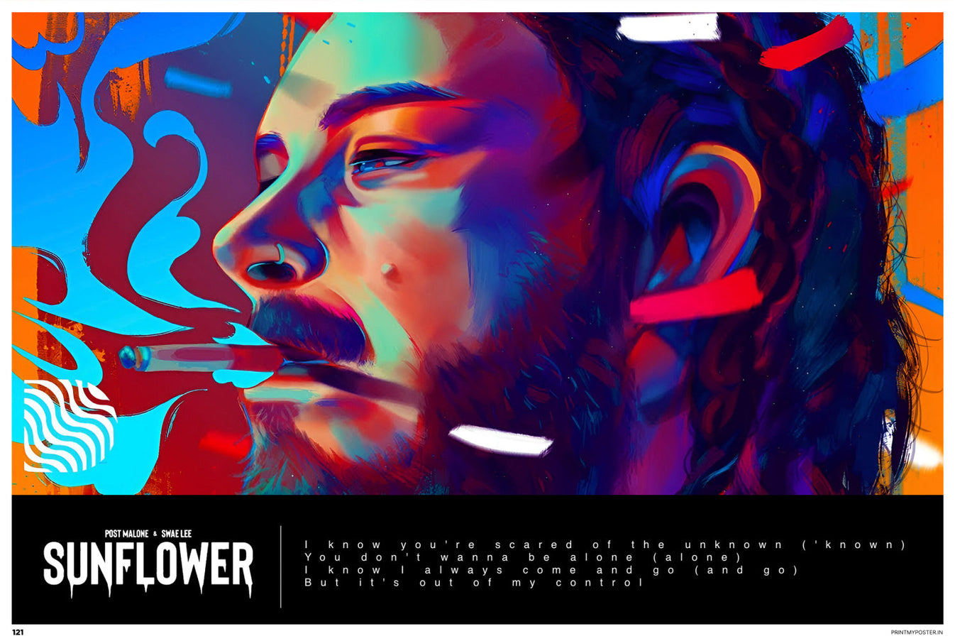 Post Malone Poster - Sunflower – PrintMyPoster