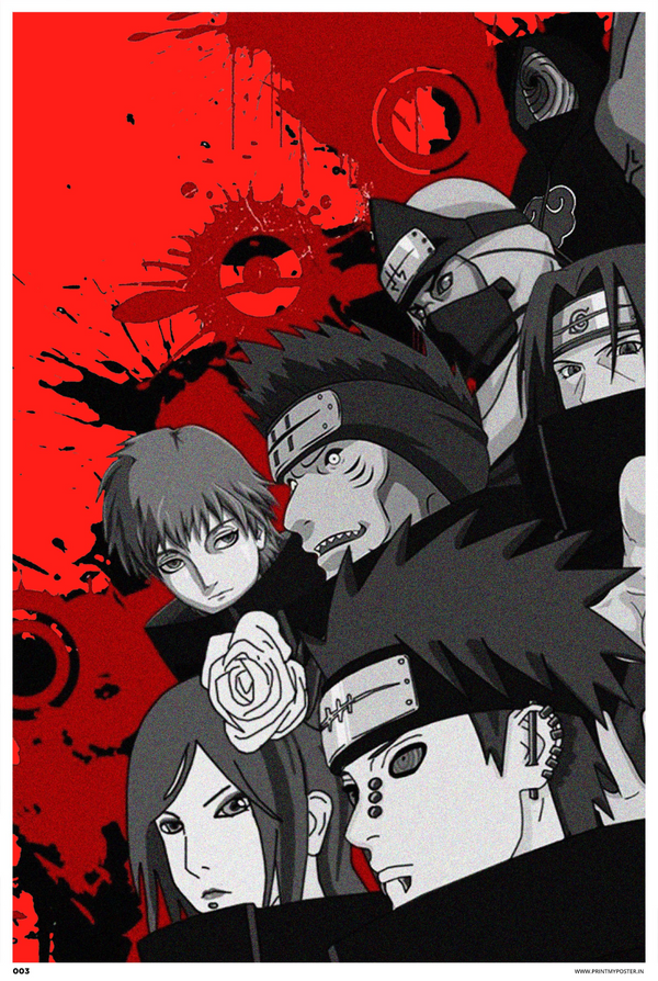 Naruto - Akatsuki Clan (First Half) – PrintMyPoster