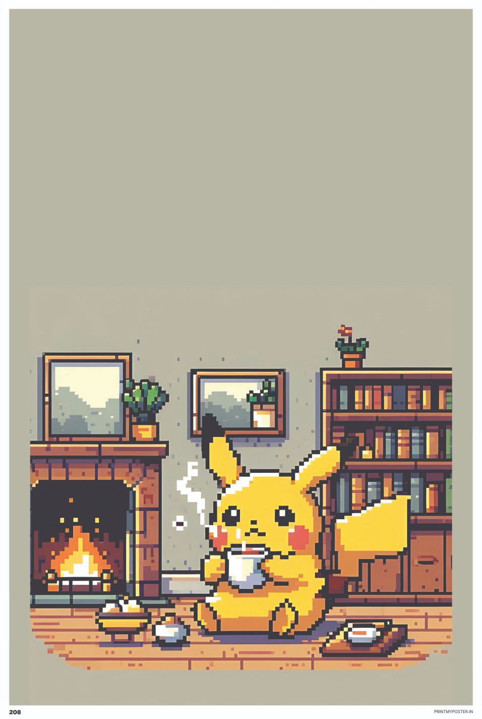 Pokémon - Chilling Pikachu – PrintMyPoster